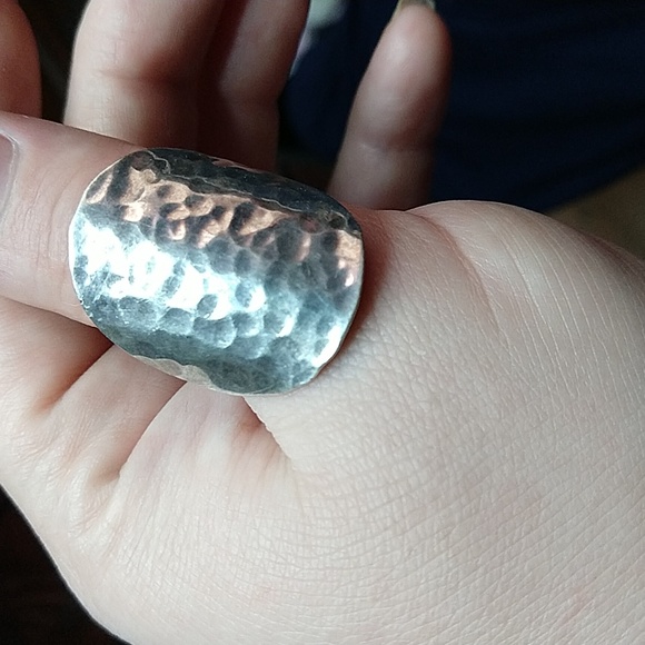 Jewelry | Hammered Sterling Silver Ring 925 Vintage | Poshmark